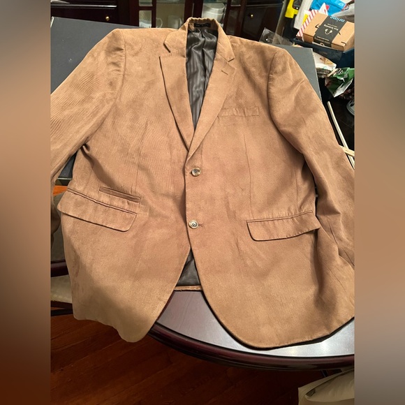 Bachrach | Suits & Blazers | Bachrach 44r Brown Suede Like Material ...